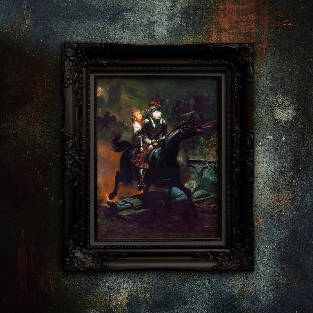 Vintage Gothic Art Print the Ballad of Lenore or the Dead Travel Fast ...