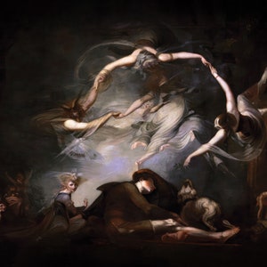 Dancing Witches Art Print by Henry Fuseli: Vintage Gothic Decor - Etsy