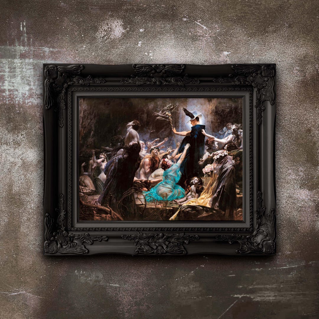 The Souls of Acheron Art Print - Occult Poster by Adolf Hiremy Hirschl ...