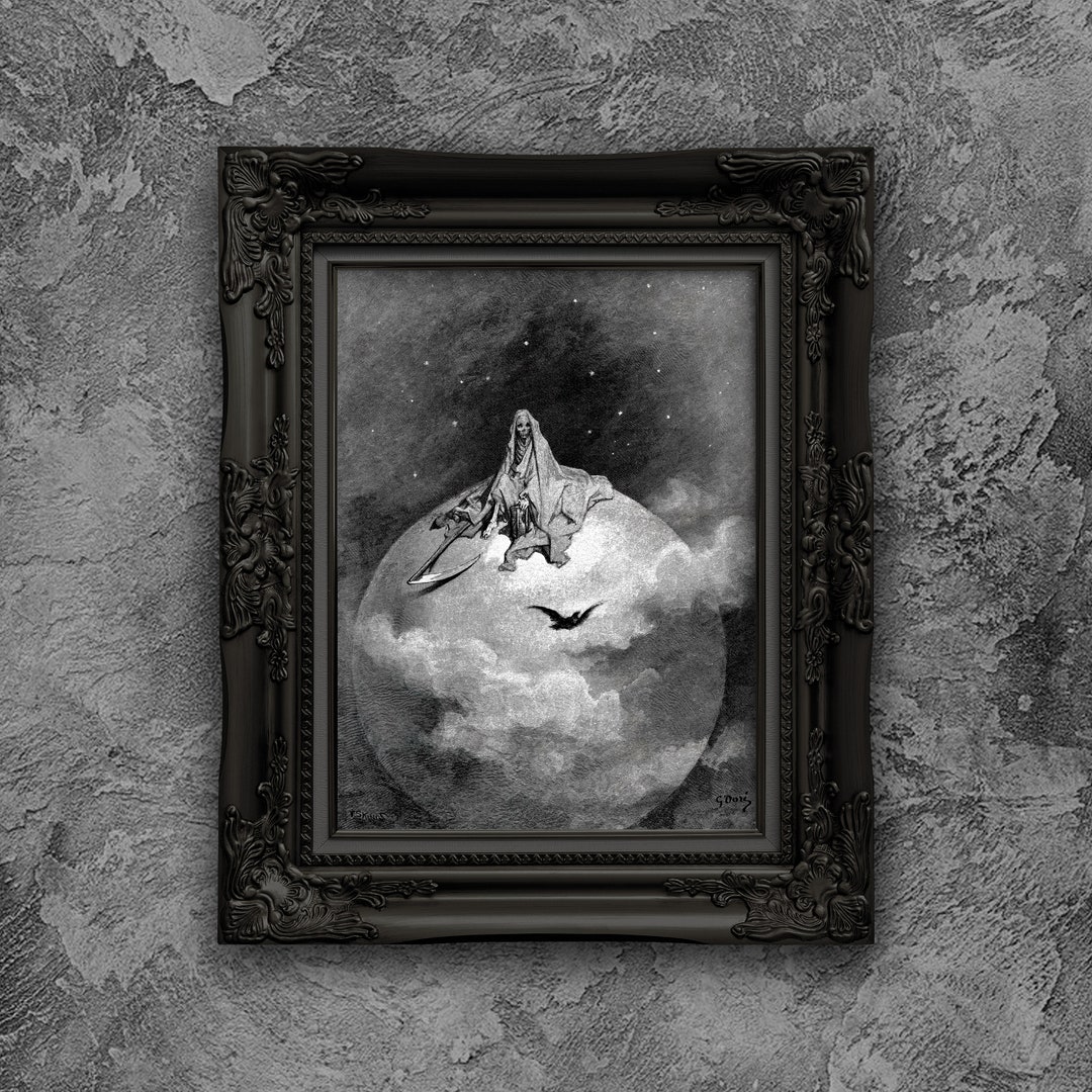 Gustave Dore the Raven. Illustration for Edgar Allan Poe the Raven ...