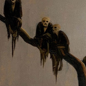 Ghost Print Ghosts on a Tree by Franz Sedlacek. Halloween Decor ...