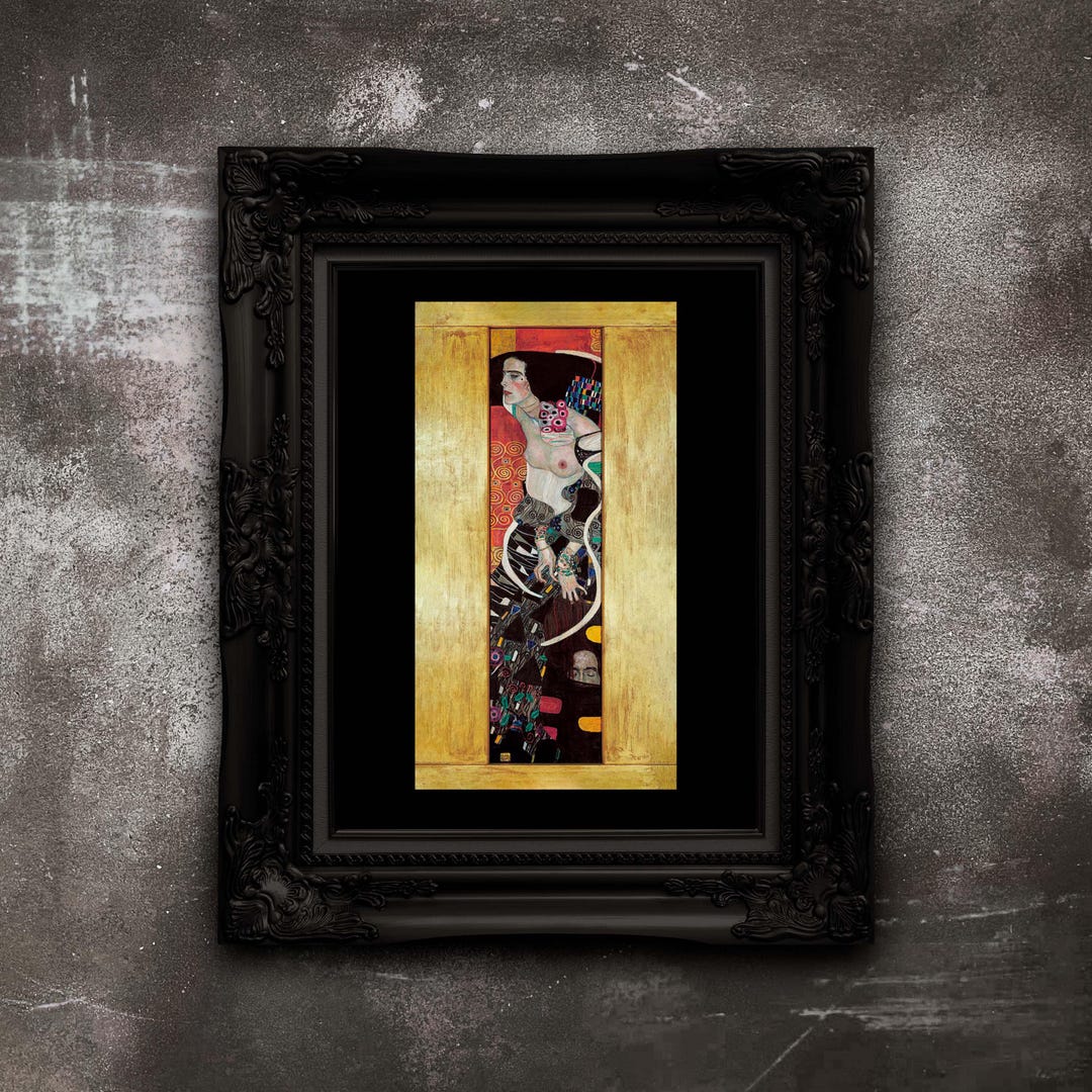 Gustav Klimt Judith II Salome Poster - Dark Iconic Art Reproduction ...