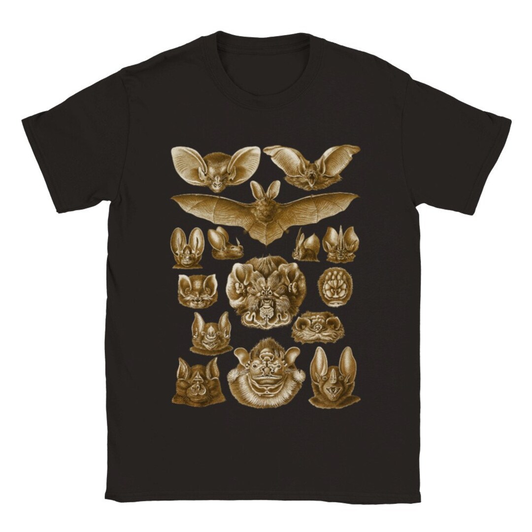 Bat T-shirt by Ernst Haeckel. Dark Academia Shirt. Vintage Witchy ...
