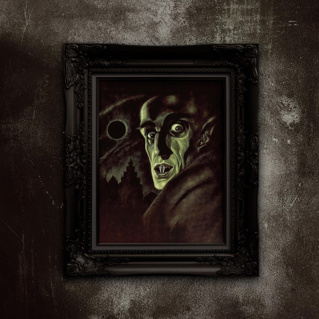 Nosferatu Movie Poster 1922: Remastered Horror Art Print - Etsy