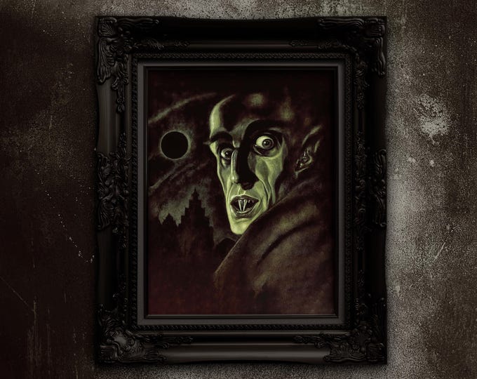 F.W. Murnau Nosferatu 1922 Horror Movie Poster Reprint 18x12 Inches ...