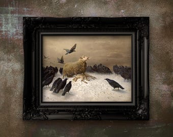 August Friedrich Schenk Anguish 1878 Canvas Print Wall Art,anguish ...