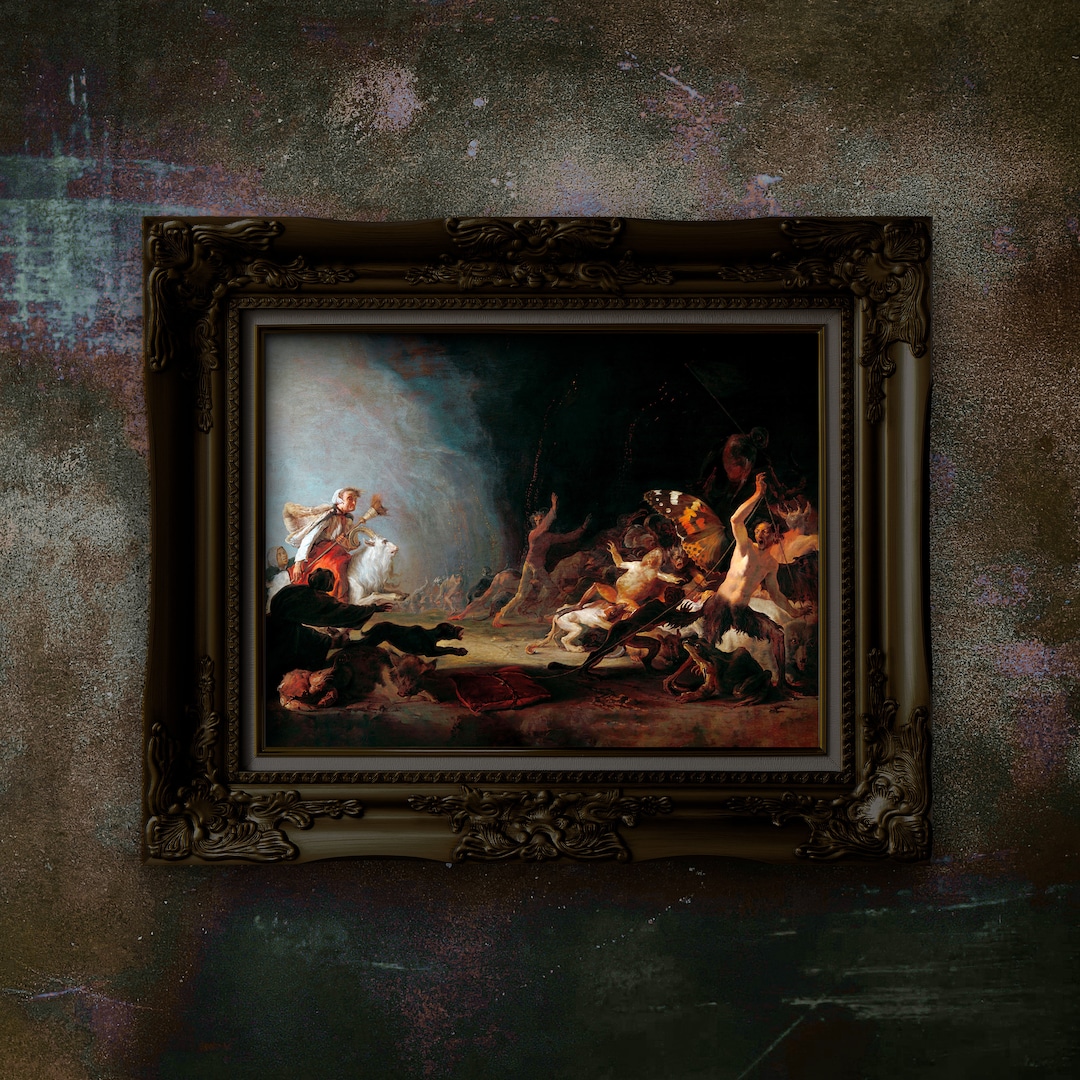 The Witches Sabbath by Cornelis Saftleven. Dark Academia Witchcraft ...