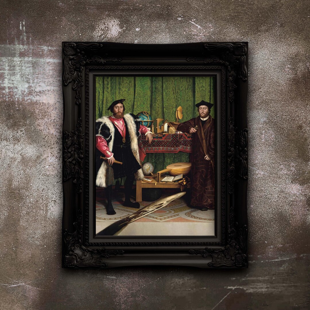 Hans Holbein's 'the Ambassadors' Renaissance Portrait Poster - Etsy