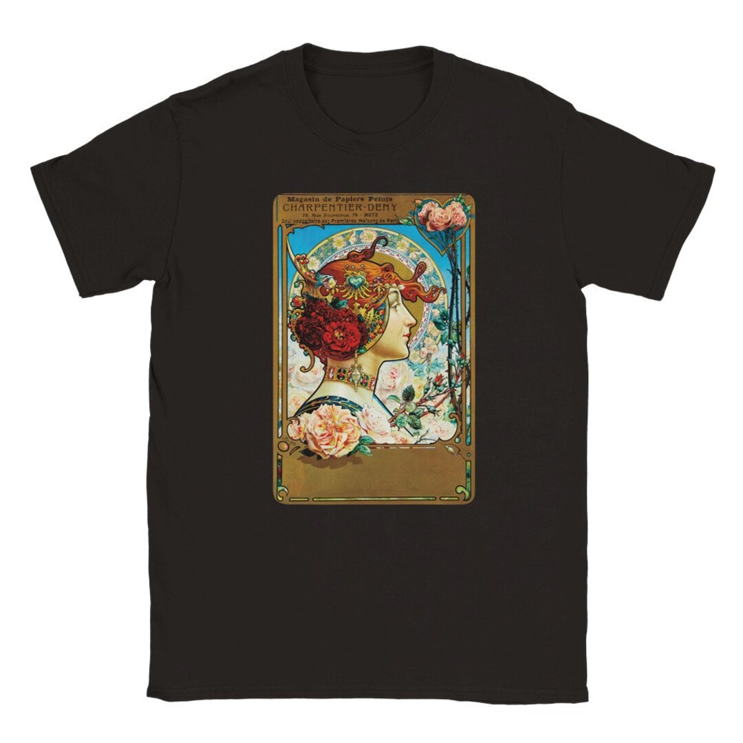 Art Nouveau Shirt. Alphonse Mucha Style Art T-shirt. Louis Theophile ...