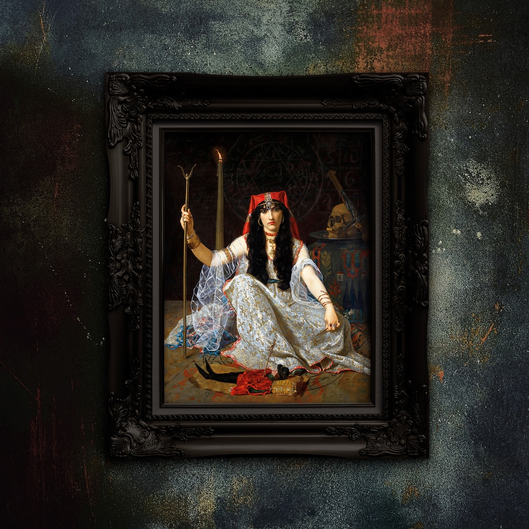Georges Merle the Sorceress. Mystical and Magical Fine Art Print ...