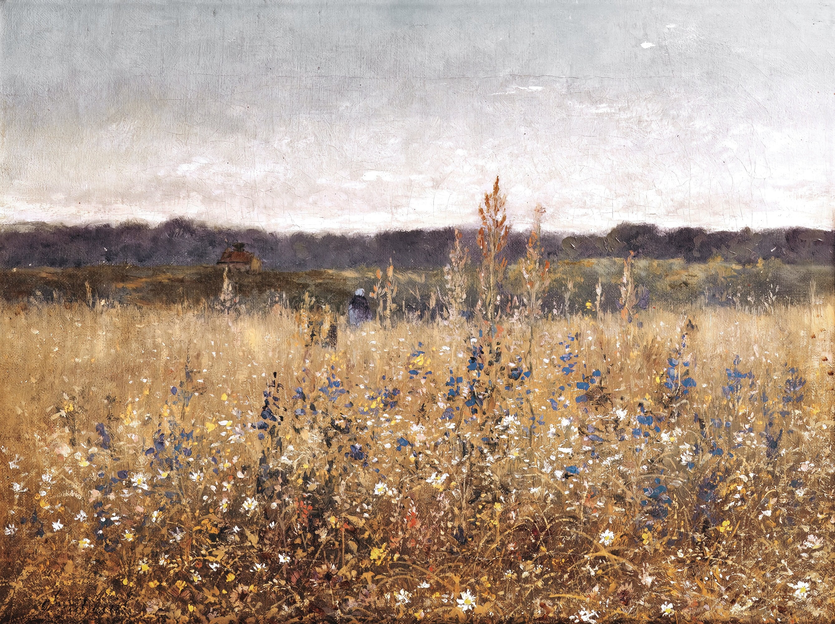 Wildflower Field Landscape Oil Painting. Art Print. Meadow of - Etsy UK