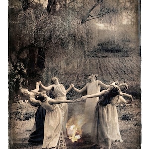 Circle of Witches Vintage Women Dancing Print Poster. - Etsy