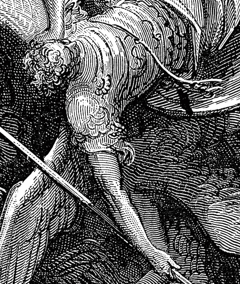 Gustave Dore Print. Almighty Power From John Milton's - Etsy