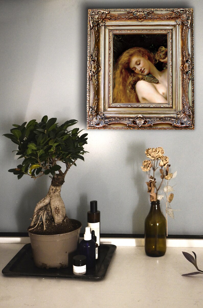 Lilith By John Collier Detail Art Print Poster Divine Etsy