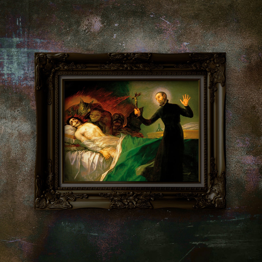 Francisco Goya Print: St Francis Borgia at the Deathbed of an ...