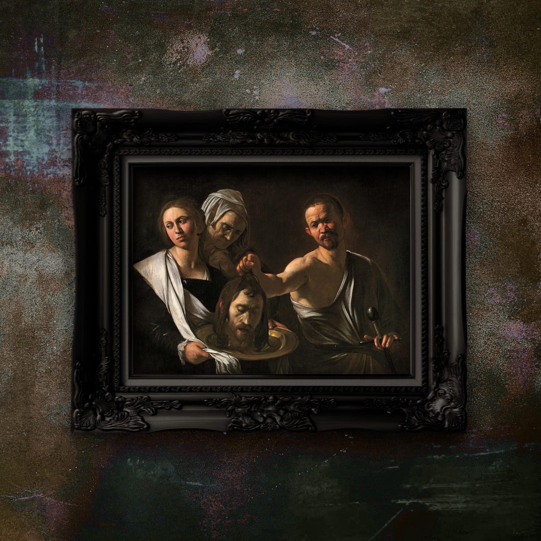Caravaggio: Salome With Head of John the Baptist - Matte Art Print - Etsy