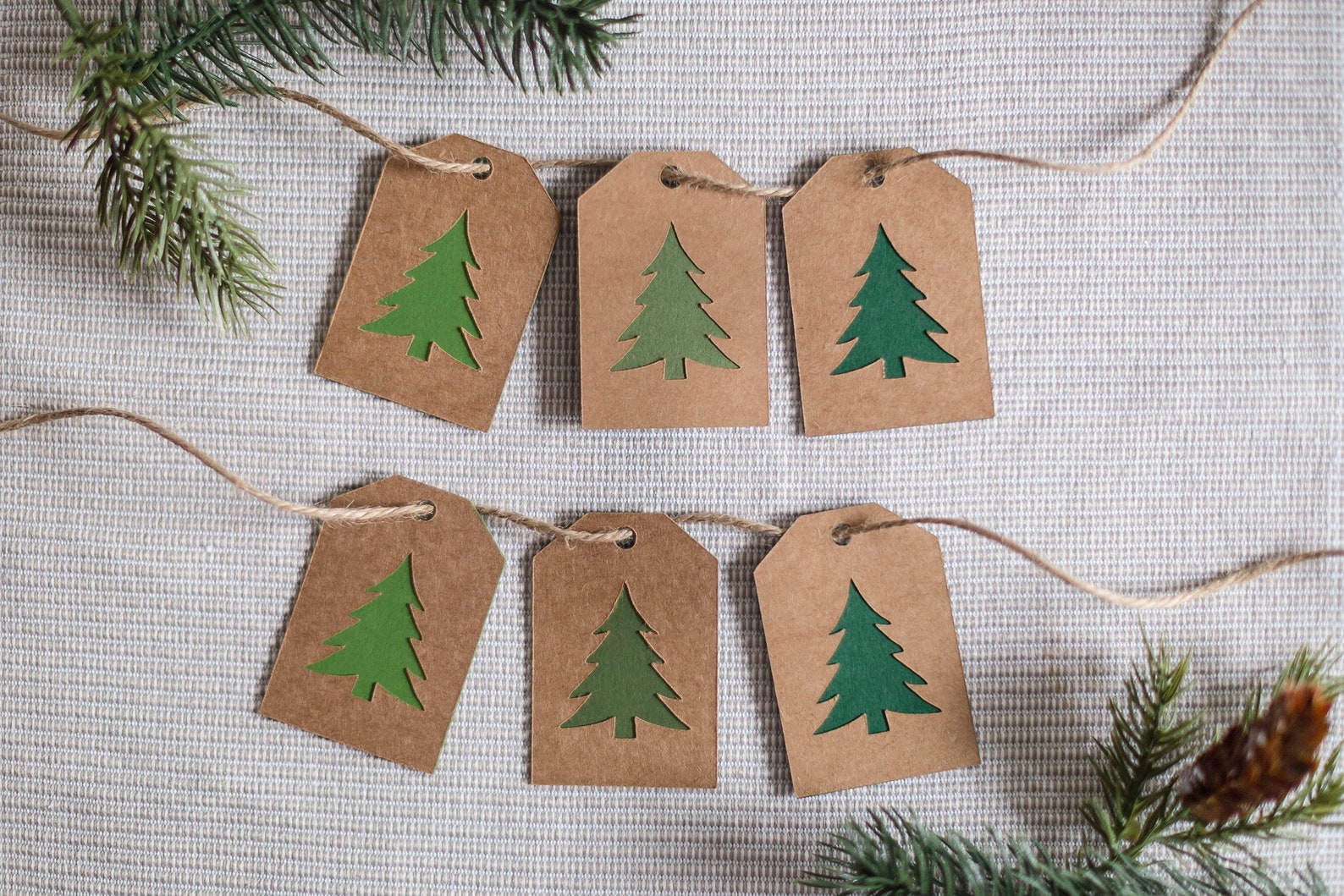 Christmas Tree Gift Tags Christmas Trees Christmas Gift | Etsy