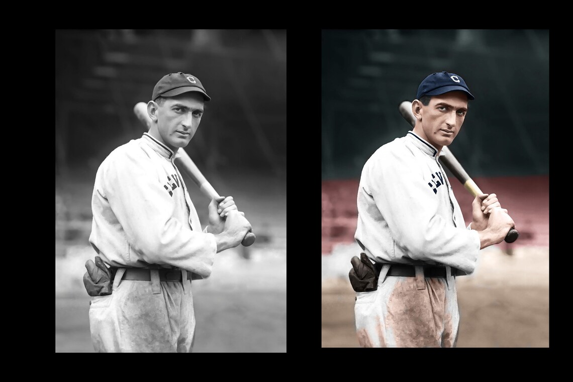 Legend Shoeless Joe Jackson - COLORIZED BY DOYLE - Etsy