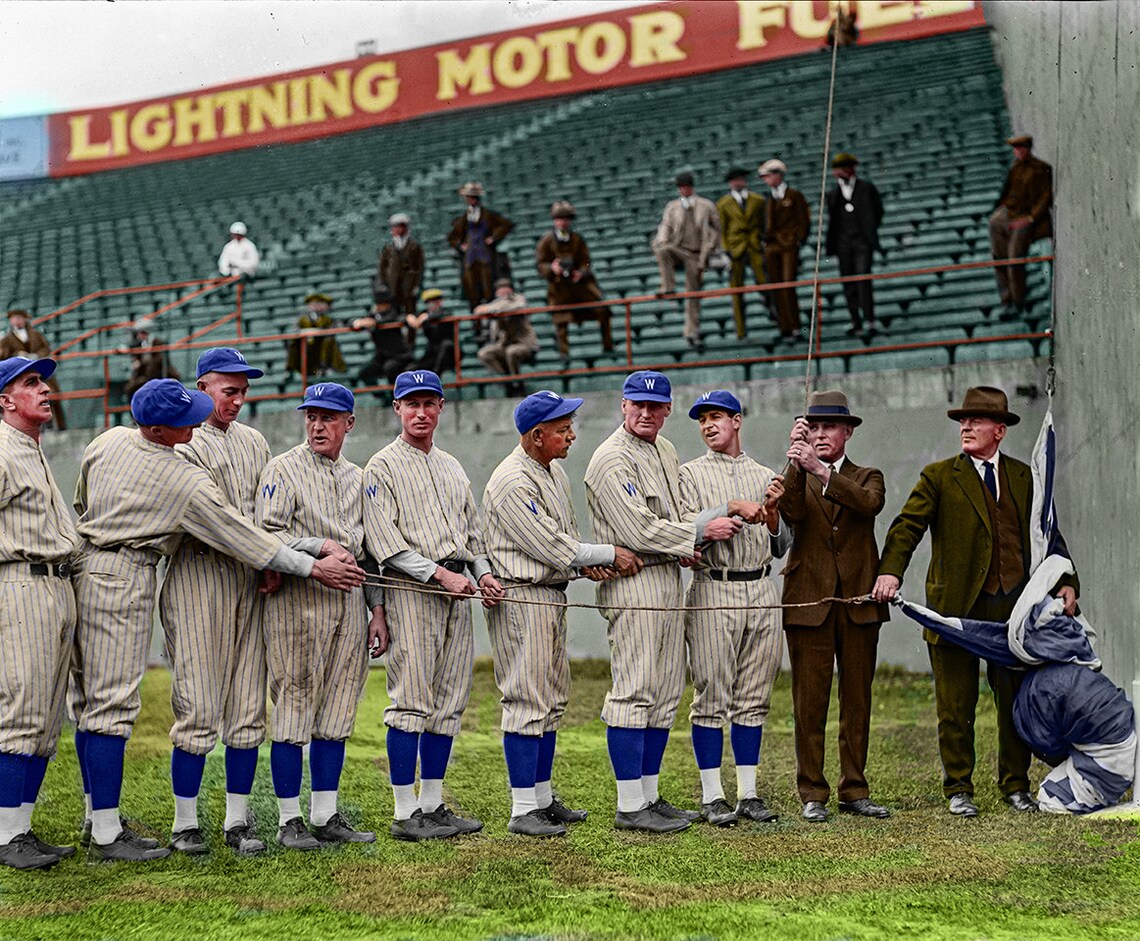 Washington Senator W/ Walter Johnson 1925 - COLORIZED!!!!!!!! - Etsy