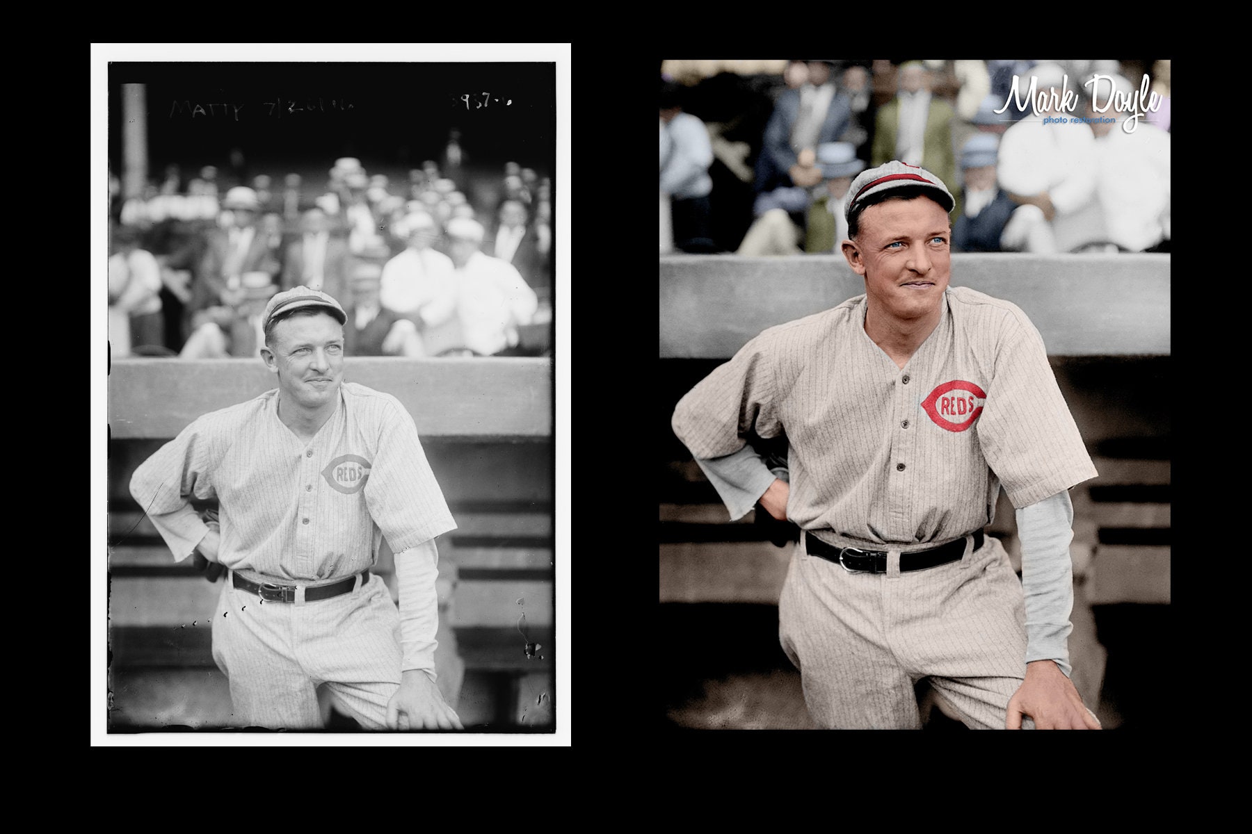 Christy Mathewson - Legendary Pitcher - COLORIZED BY DOYLE - Etsy