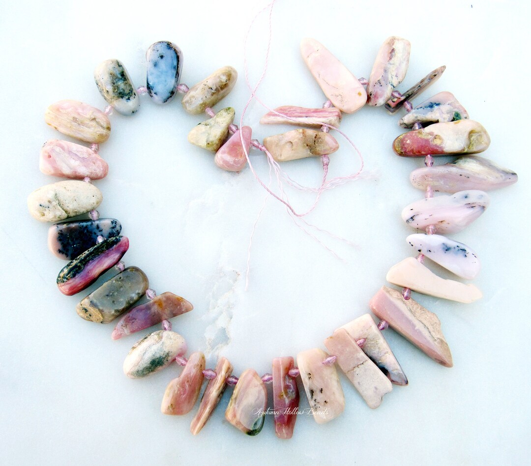 Pink Peruvian Opal Polished Nugget Drop Beads 15.5in Strand 9-17x12 ...