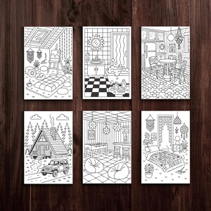 70s Coloring Book – Vintage Vibes & Groovy Scenes | Retro Aesthetic ...