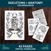 Anatomy Coloring Book – Skeletons, Skulls & Bones | Printable Medical ...