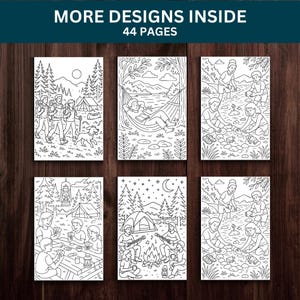 Camping Coloring Book – Outdoor Adventure Printables for Adults and ...