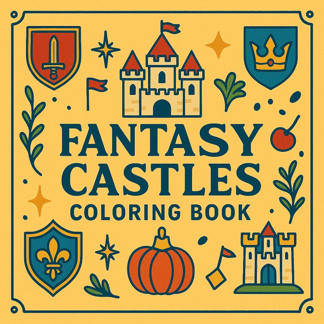 Fantasy Castles Coloring Book – Printable PDF | Magical Fairytale ...