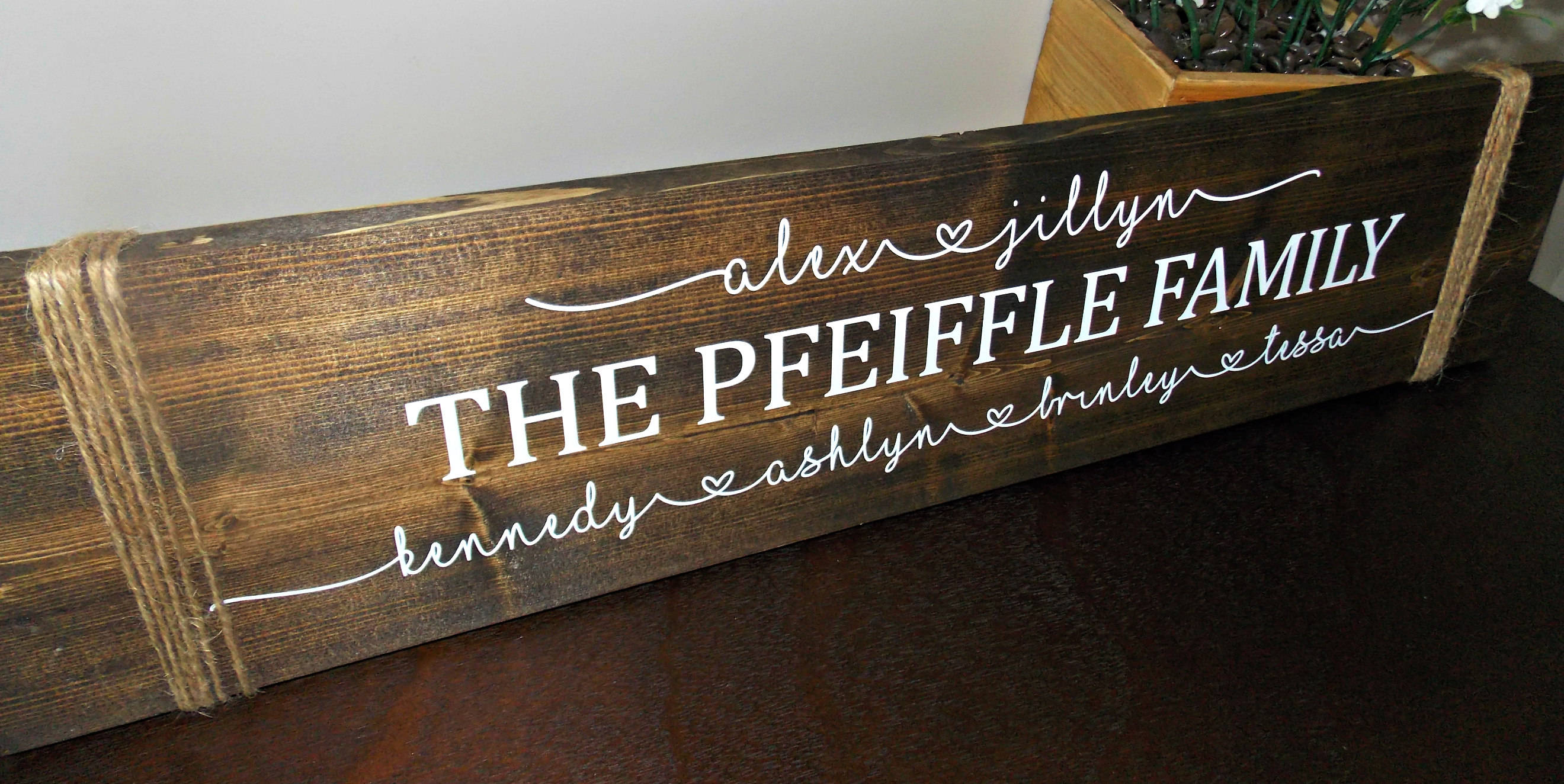 Personalized Family Sign 6 X 24 Rustic Decor Wood Sign - Etsy Canada