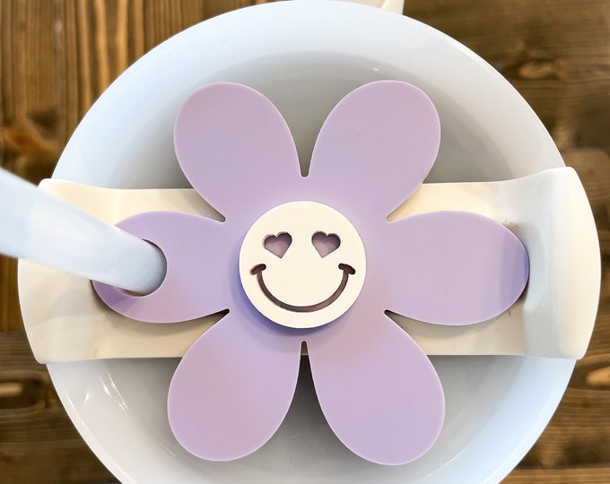 Stanley Cup Topper Flower Stanley Cup Daisy Cup Topper Tumbler Custom ...