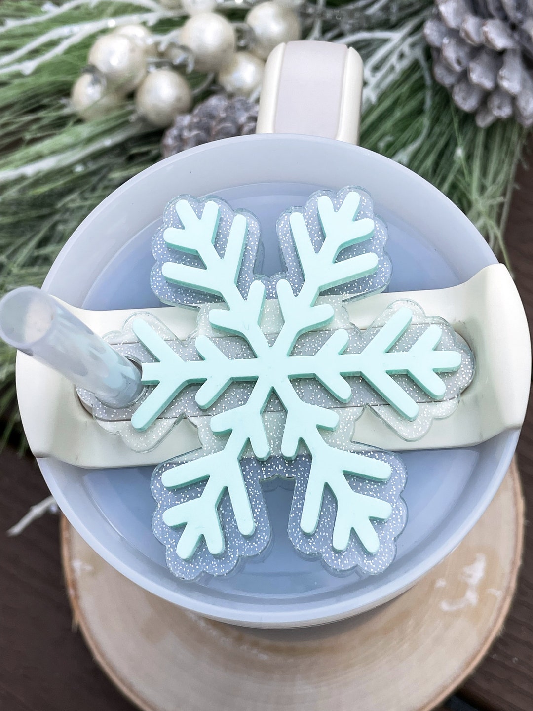 Stanley Cup Topper | Snowflake Stanley Cup | Snowflake Cup Topper ...