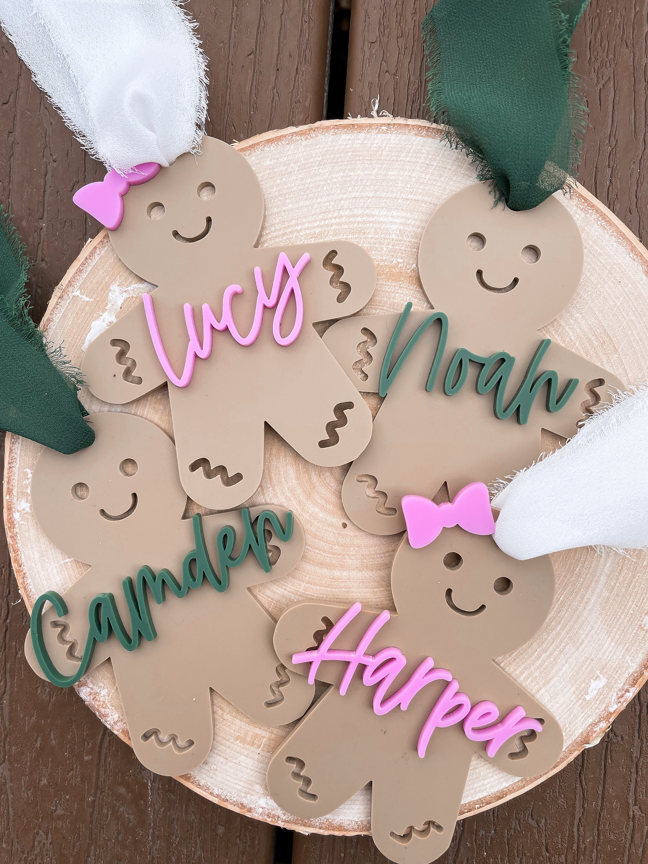 Gingerbread Ornament | Gingerbread Man | Girl Ornament | Boy Ornament ...