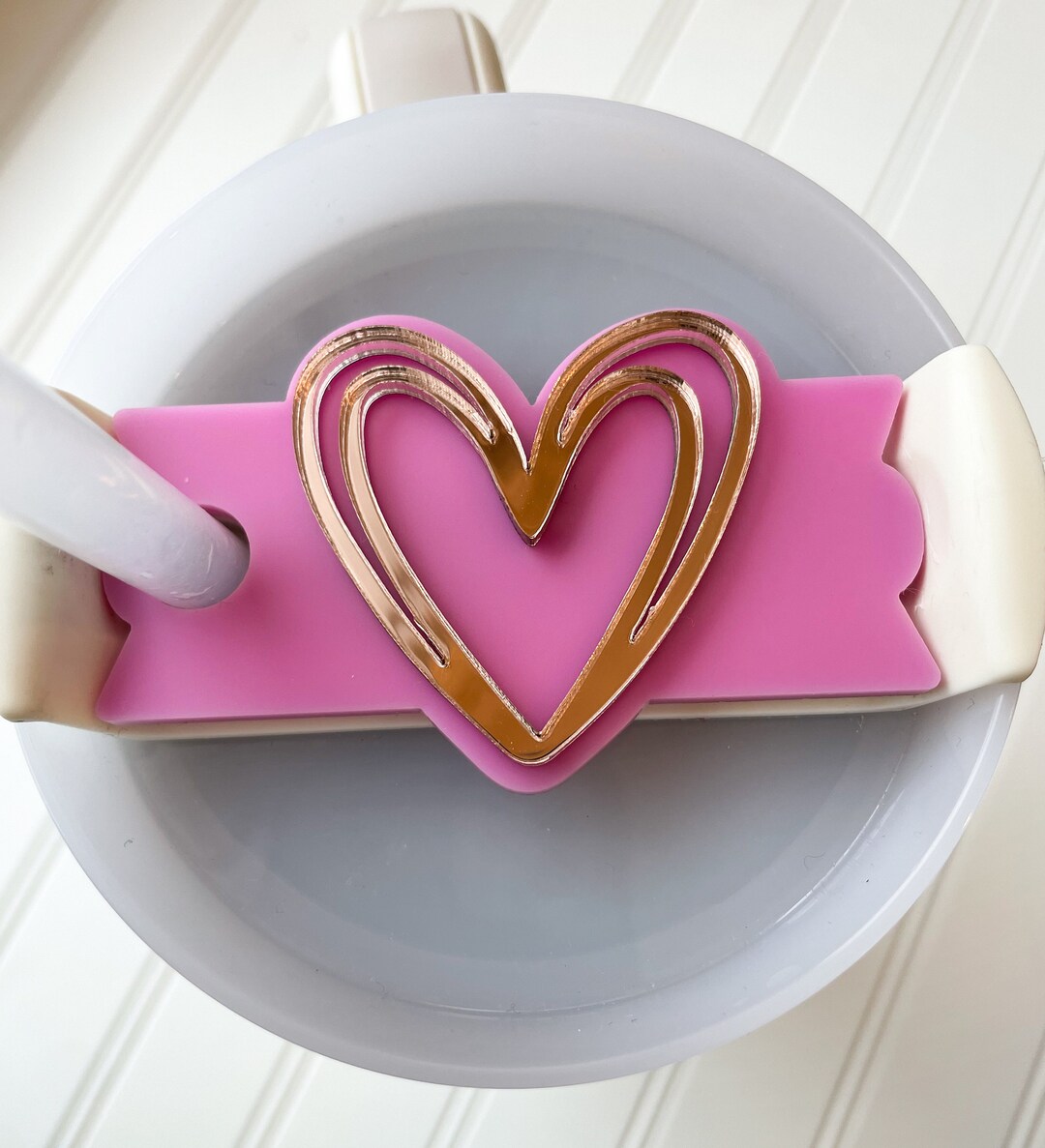 Heart Tumbler Topper | Heart Stanley Topper | Valentine Tumbler Topper ...