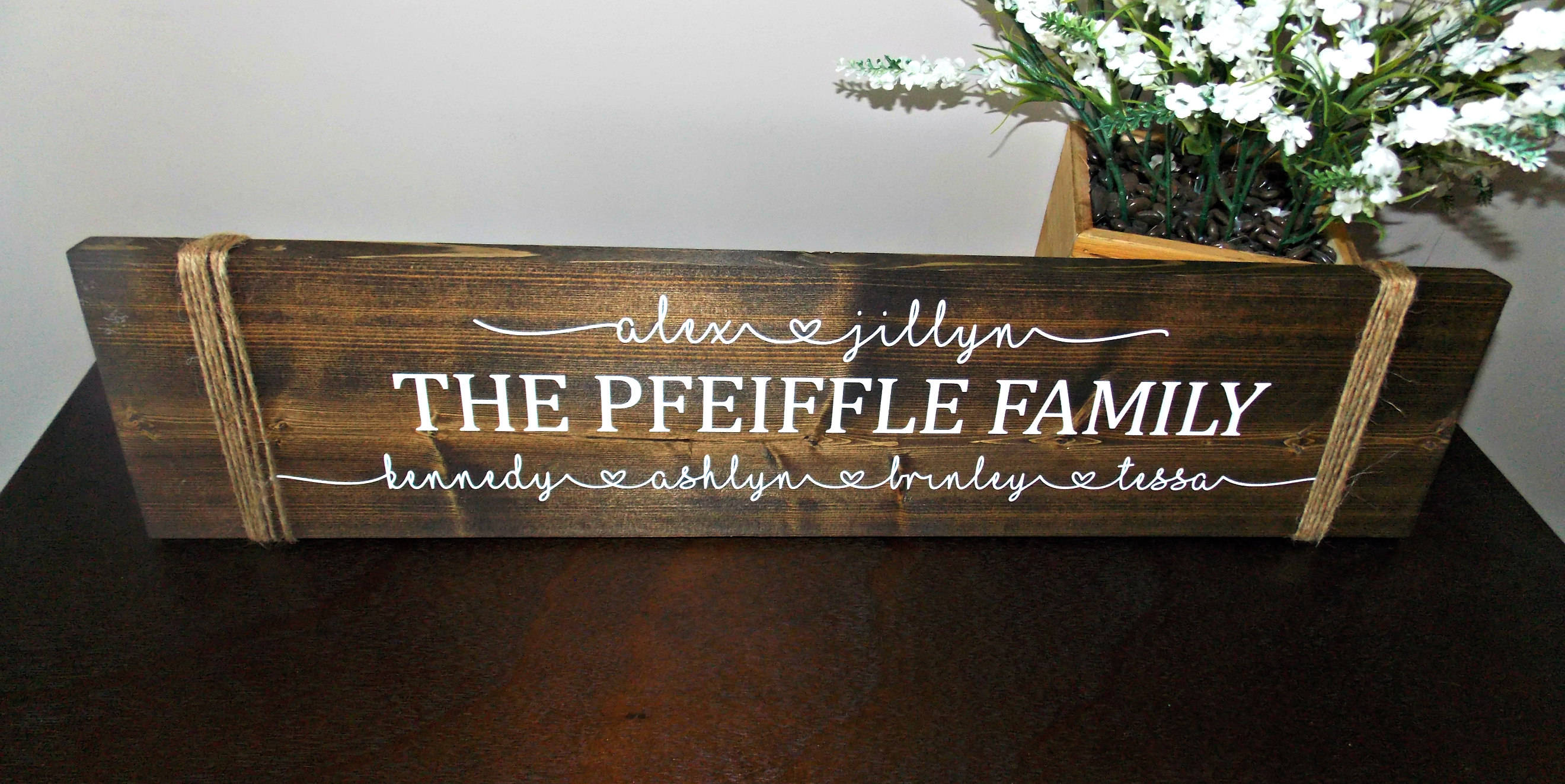 Personalized Family Sign 6 X 24 Rustic Decor Wood Sign - Etsy Canada