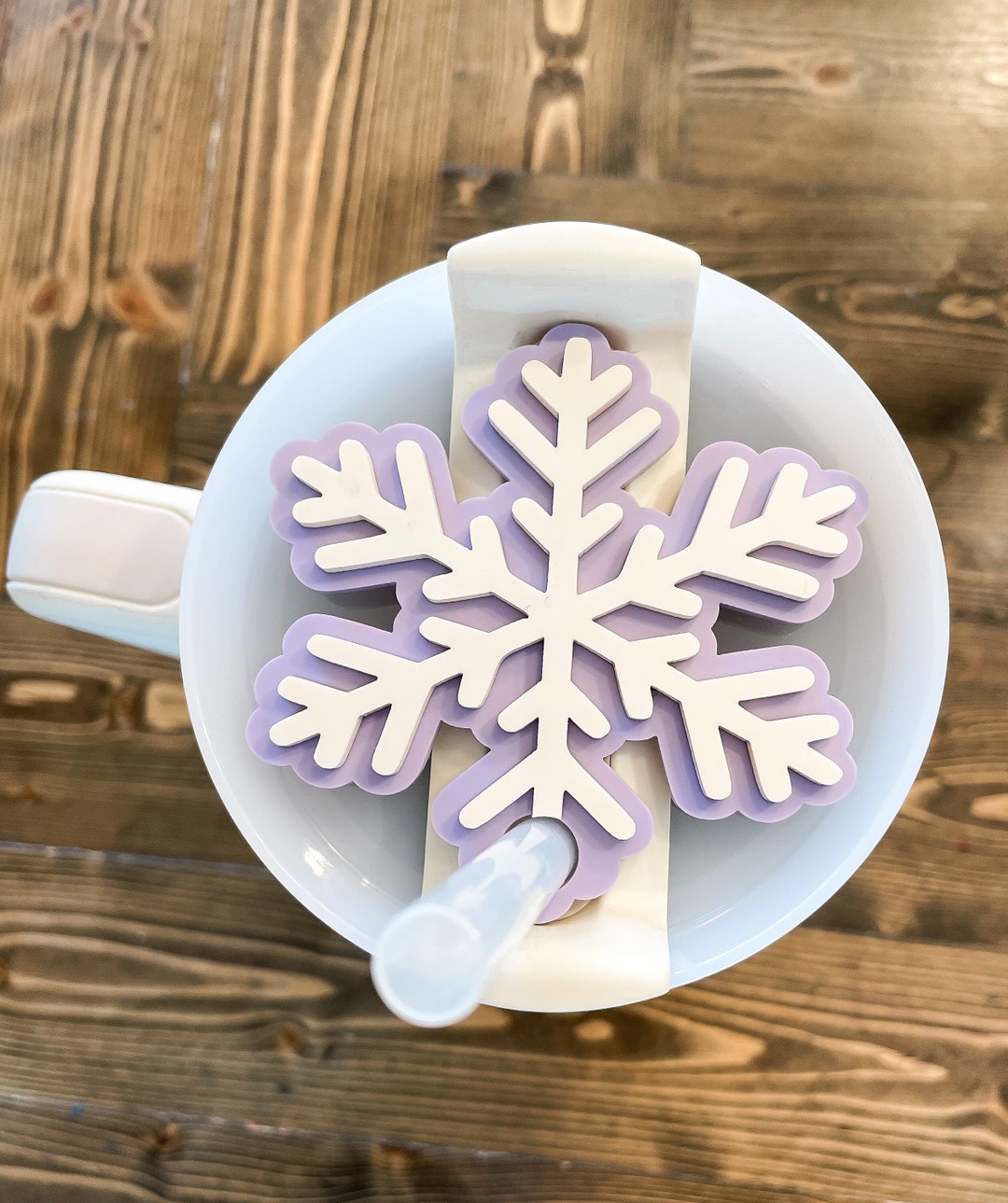 Stanley Cup Topper | Snowflake Stanley Cup | Snowflake Cup Topper ...