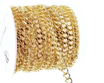 Thick gold chain | Etsy