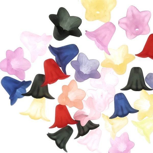 Lucite Flower Beads - Etsy