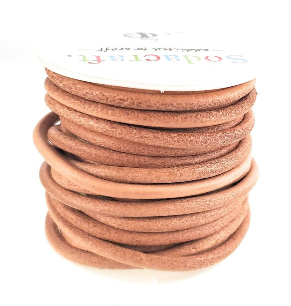 Natural Tan Round Cowhide Leather Cording Spool for Jewelry - Etsy