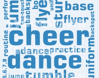 Cheerleading SVG One Team One Dream Cheer Stunt SVG, Cricut File ...