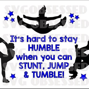 Cheerleading SVG It's Hard to Stay Humble When You Can - Etsy