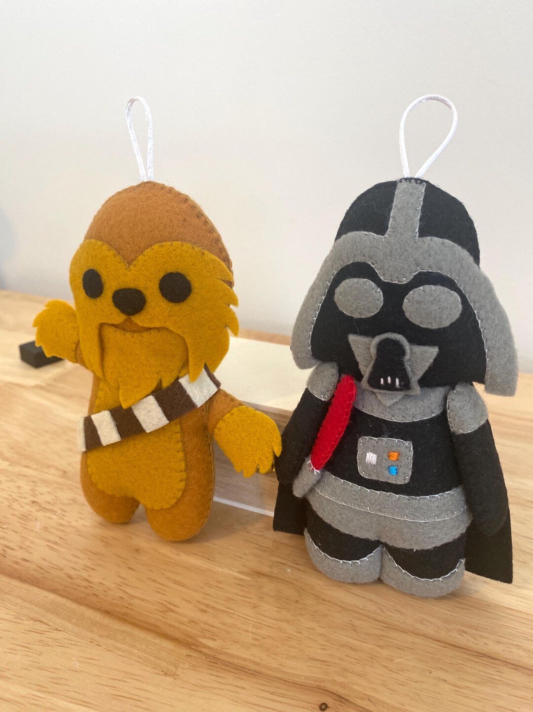 Felt Plush Inspired Figure Clip on – Handmade Brown Wookiee Toy – Soft ...