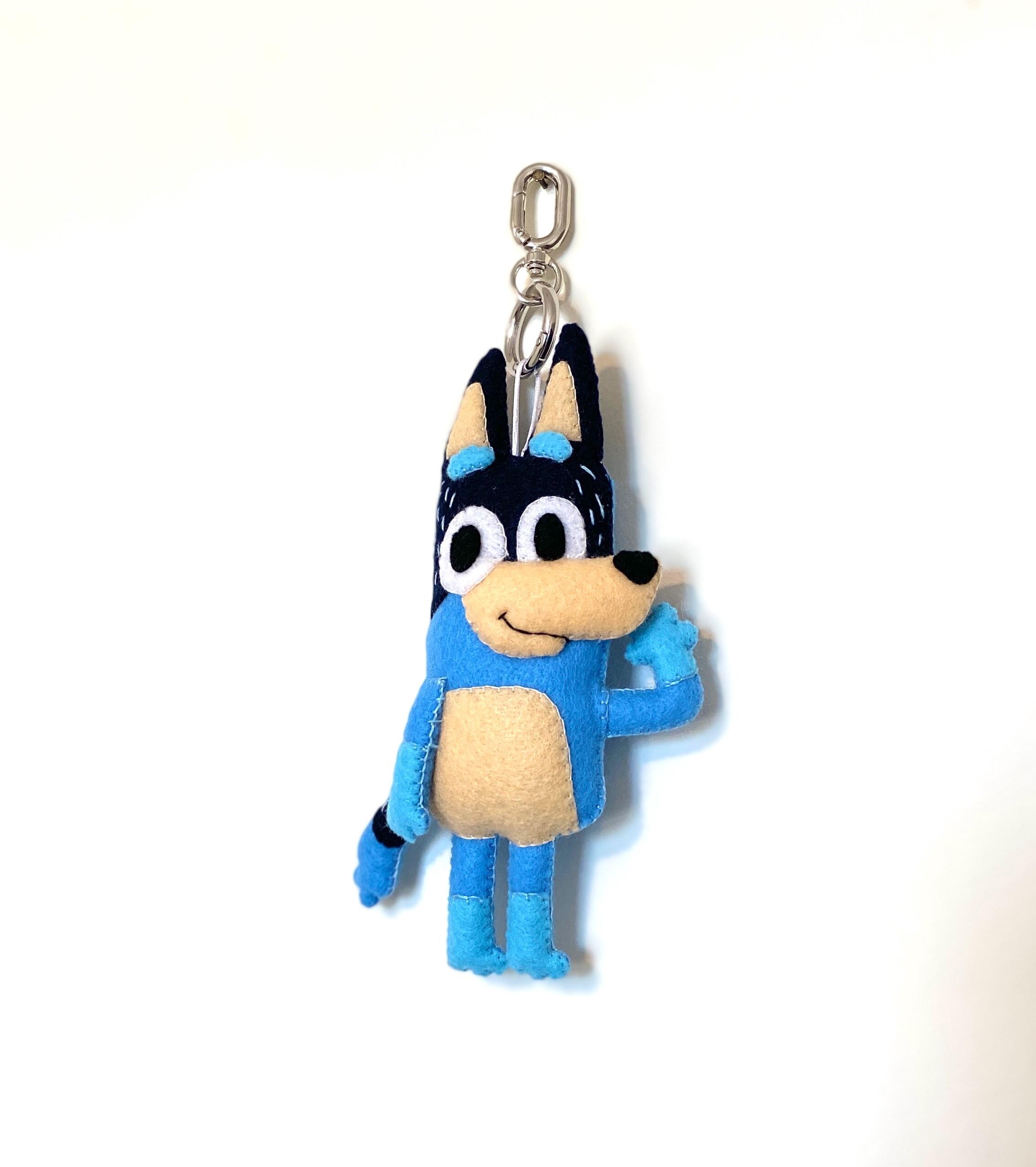 Handmade Felt Dog Keychain: Bluey Inspired Backpack Charm - Etsy