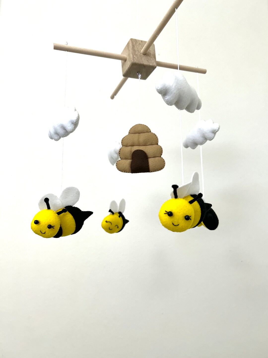 Bees and Honeycomb Baby Crib Mobile for Beehive Nursery Decor. - Etsy