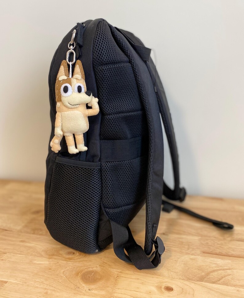 Handmade Felt Dog Keychain: Bluey Inspired Backpack Charm - Etsy