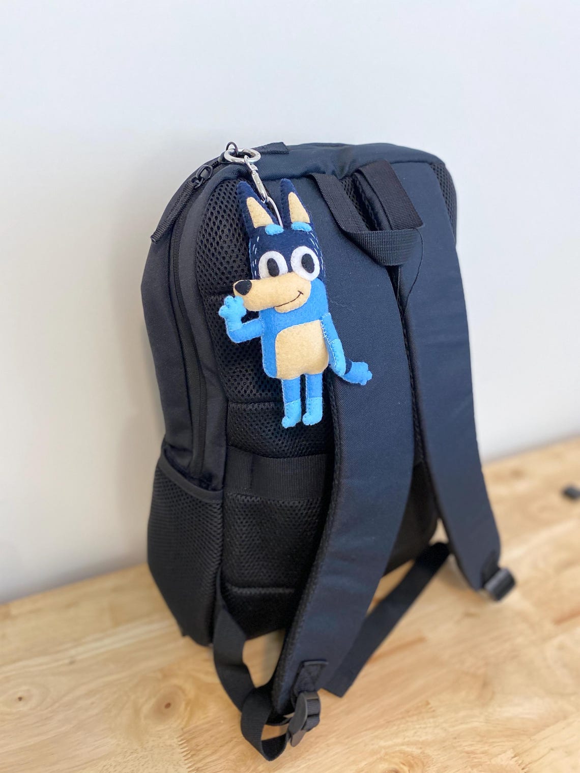 Handmade Felt Dog Keychain: Bluey Inspired Backpack Charm - Etsy