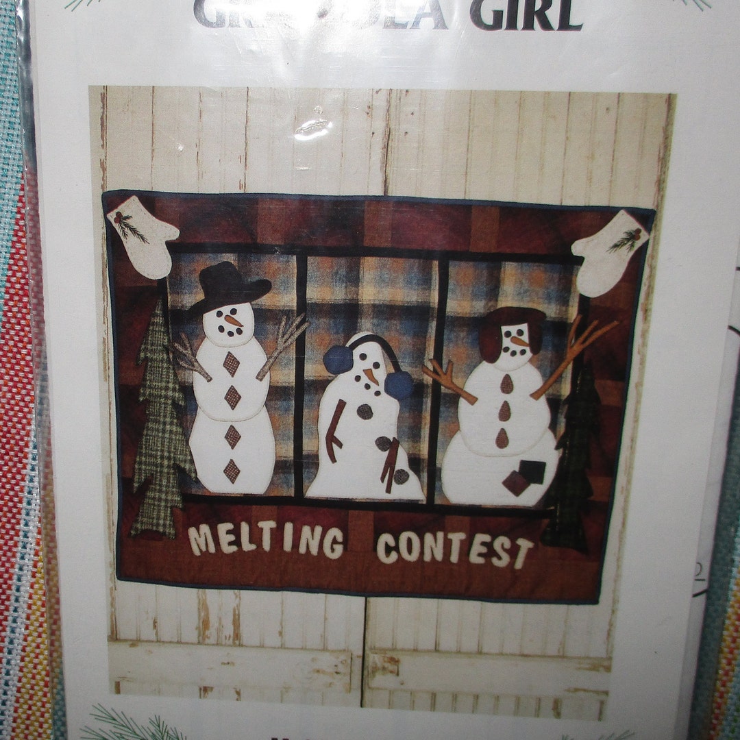 Snowman Quilt Pattern, Granola Girl Pattern, Sewing Patterns,craft ...