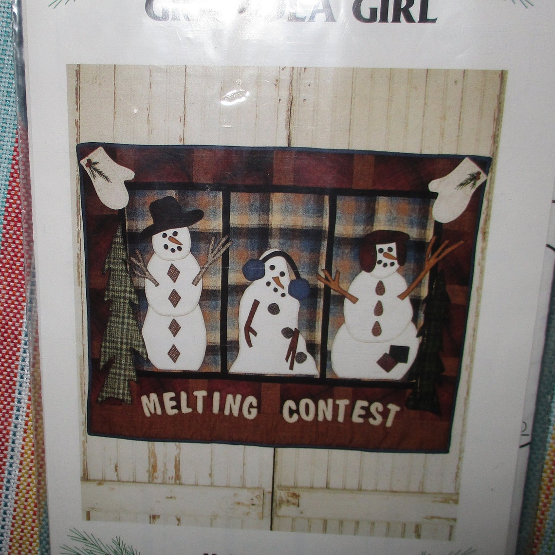 Snowman Quilt Pattern, Granola Girl Pattern, Sewing Patterns,craft ...