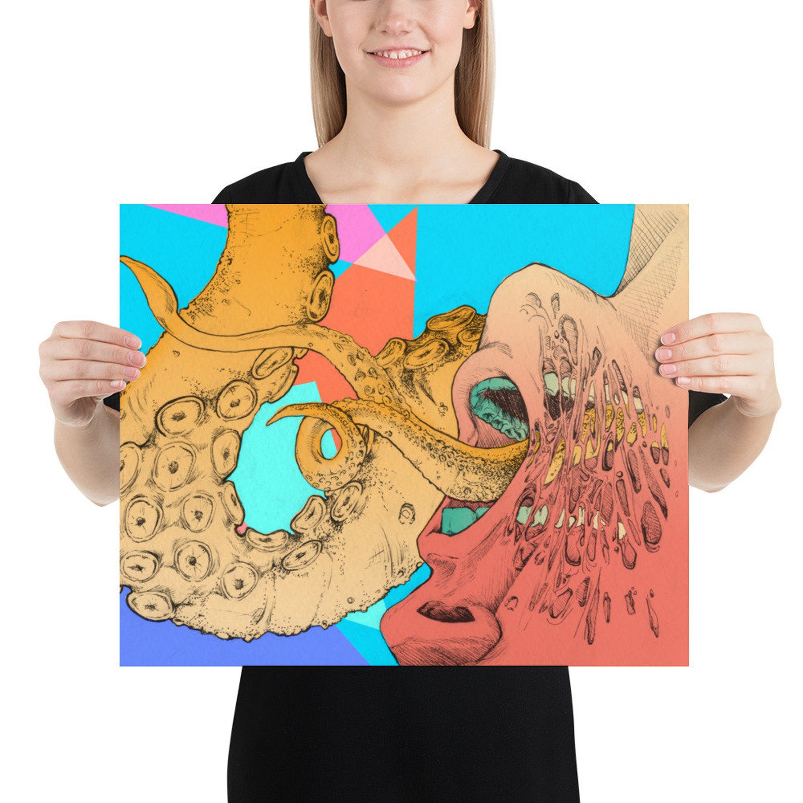 Tentacle Poster Etsy