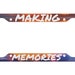 Making Memories RV License Plate Frame, Camping Gifts, RV Gifts, RV ...